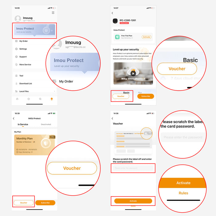 IMOU Protect Service License Key for IMOU Smart Surveillance Cameras