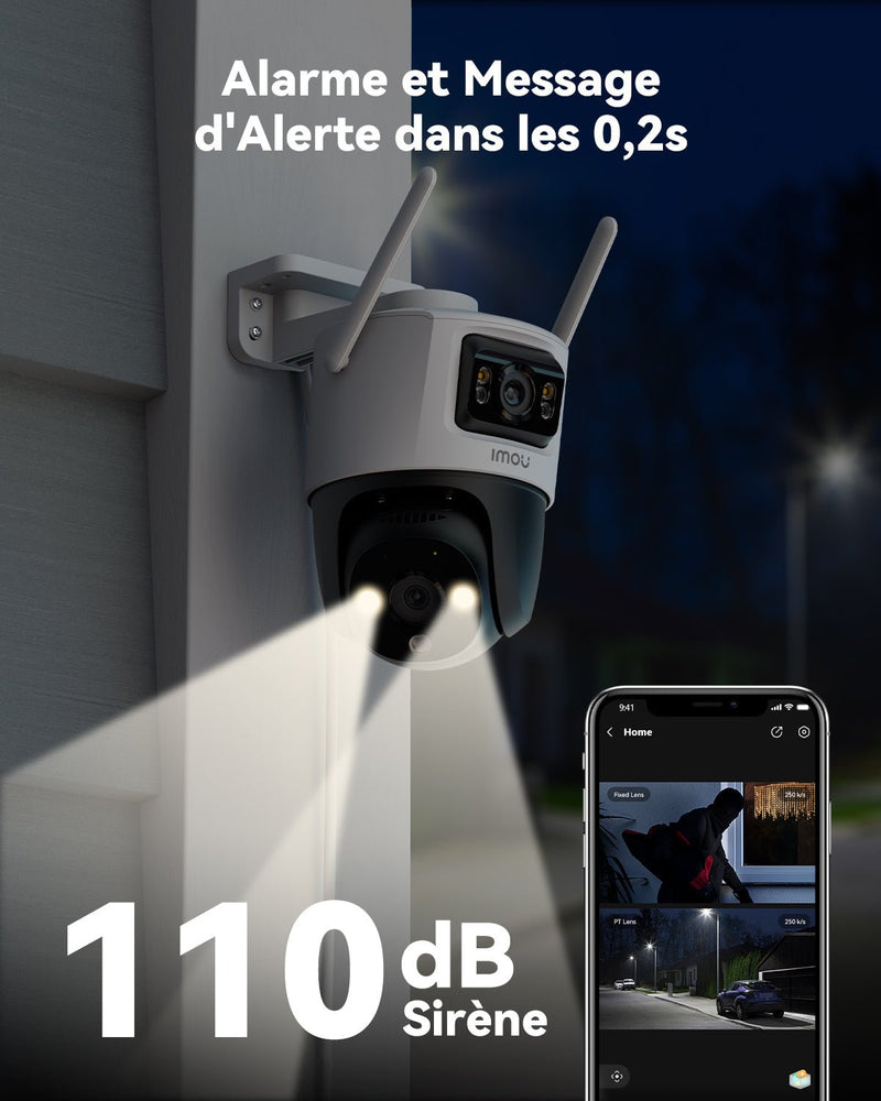 IMOU Cruiser Dual Outdoor WiFi Dual Lens Security Camera Vehicle Human