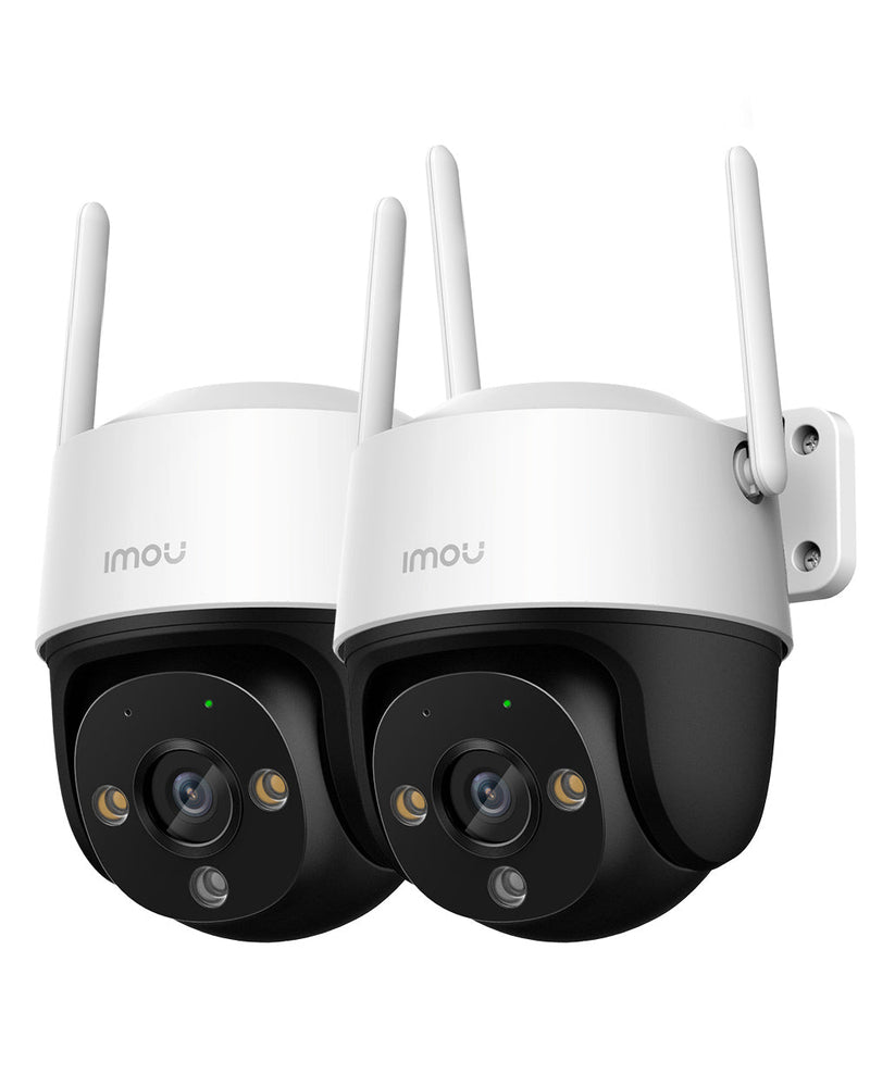 IMOU 2pcs Cruiser SE+ PTZ WiFi 4MP Kit de cámara de seguridad