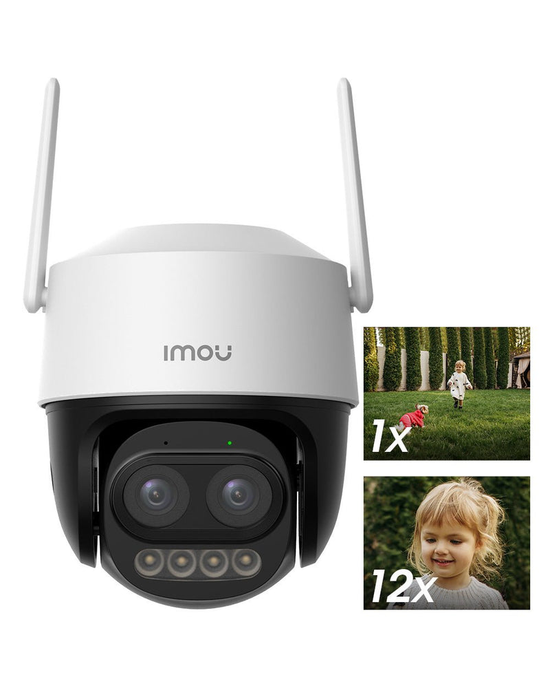 IMOU Cruiser Z – Caméra de Sécurité 3K à Double Objectif avec Zoom 12x ...