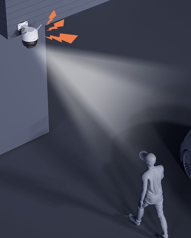 IMOU Cruiser Z – Caméra de Sécurité 3K à Double Objectif avec Zoom 12x ...