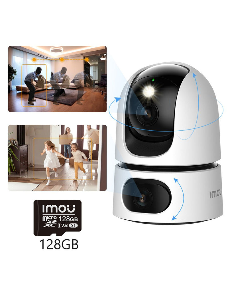 IMOU Ranger Dual 2 Lens Cámara de seguridad PT WiFi interior con detec